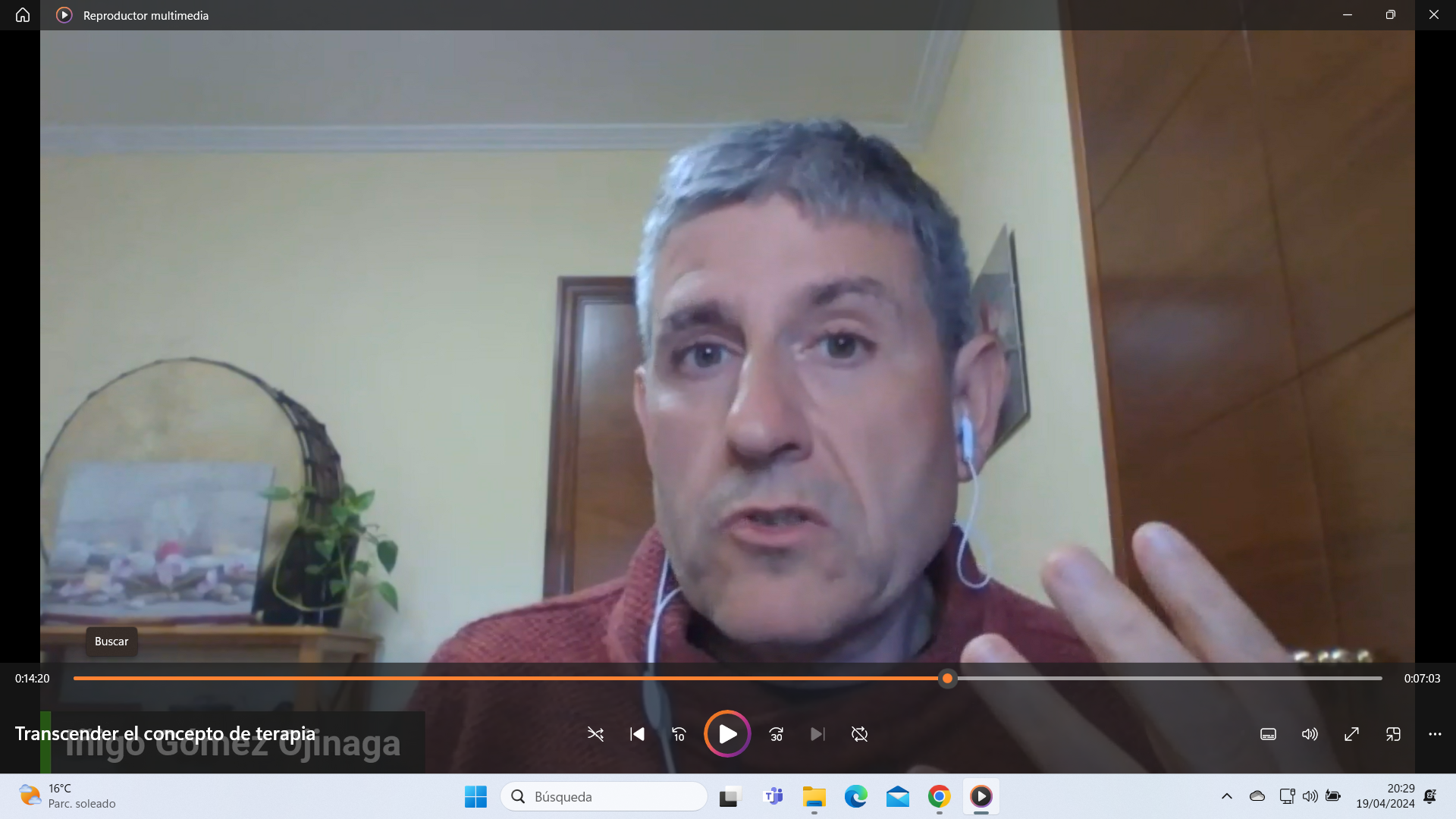 Transcender el concepto de la terapia – Gomez Ojinaga